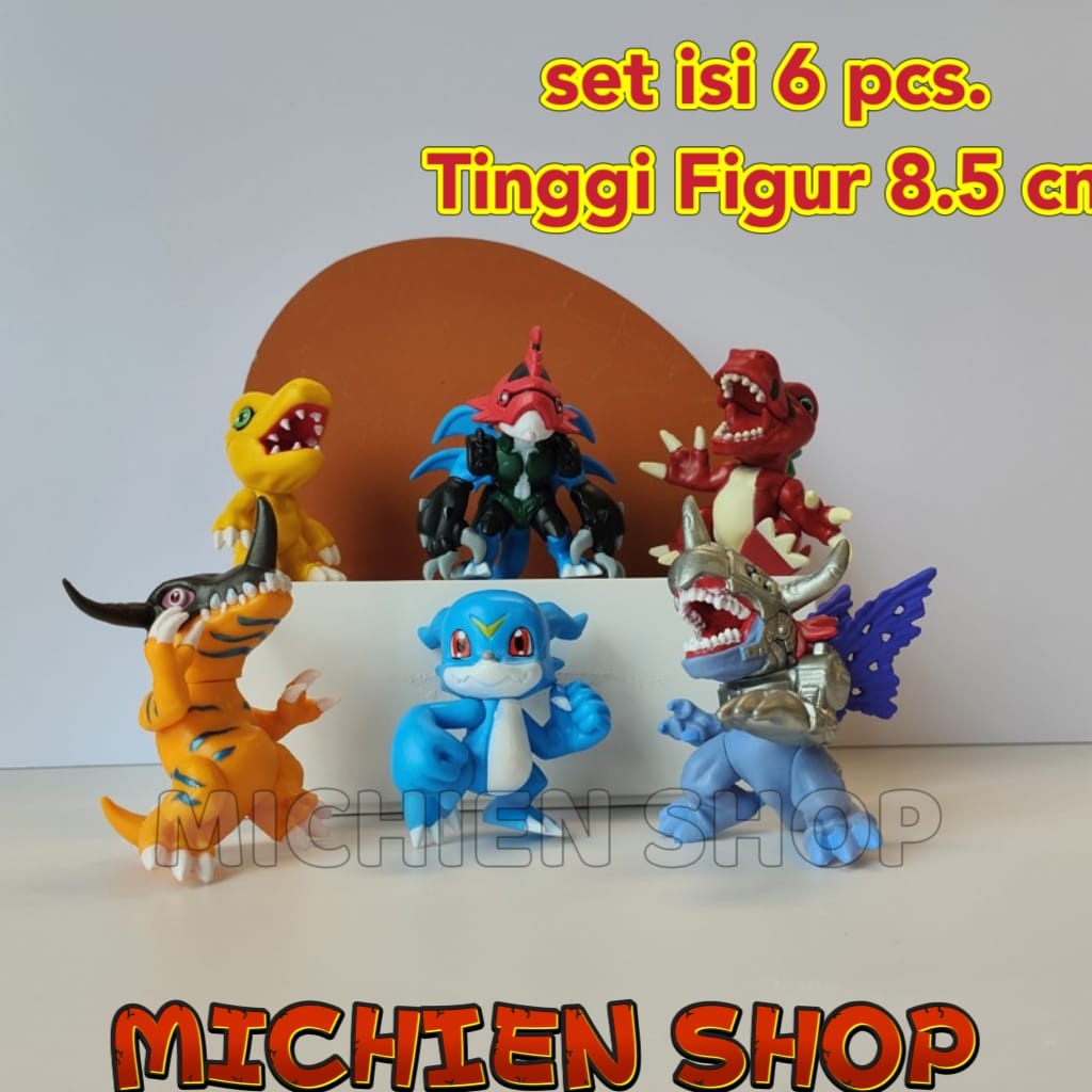 Jual action figure digimon agumon set 6pcs | Shopee Indonesia