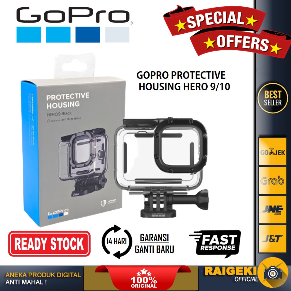 Jual Gopro Protective Housing Hero 9/10 Black Original Waterproof ...