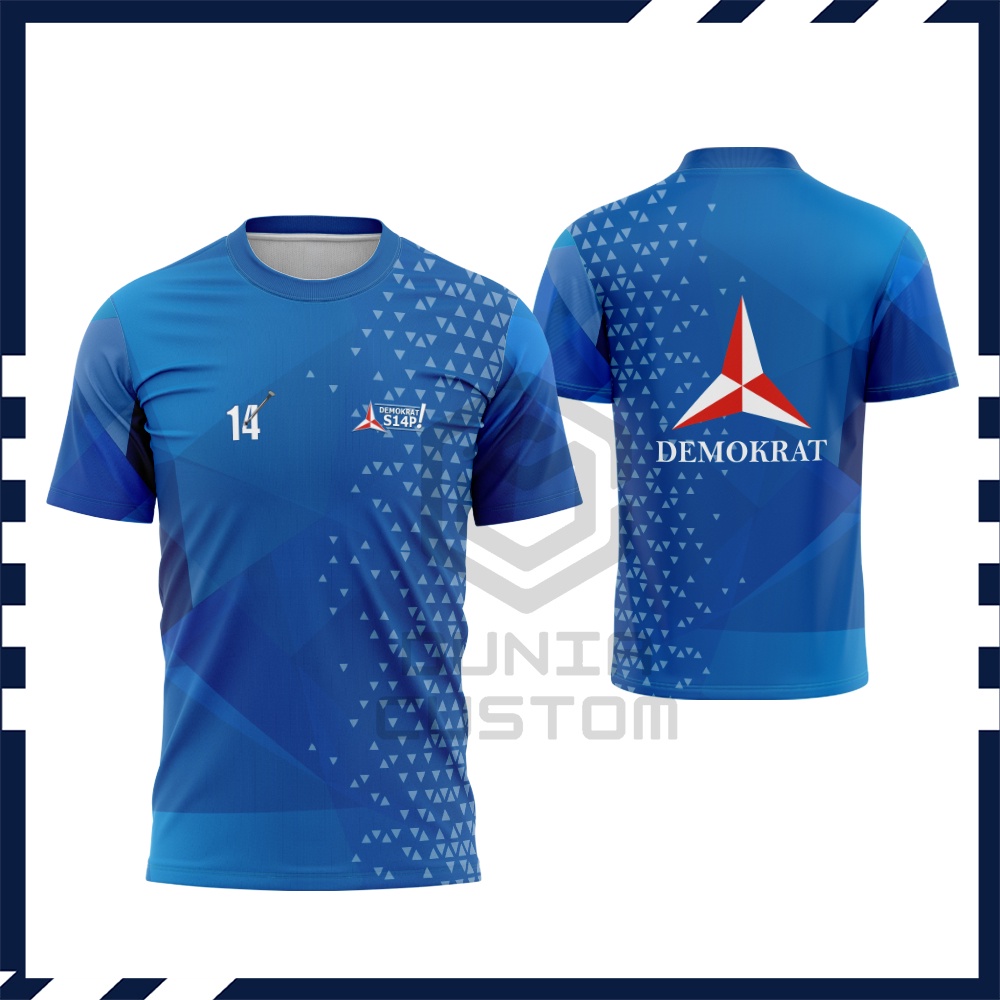 Jual Kaos Demokrat / Kaos Baju PARTAI DEMOKRAT PEMILU 2024 Fullprint ...
