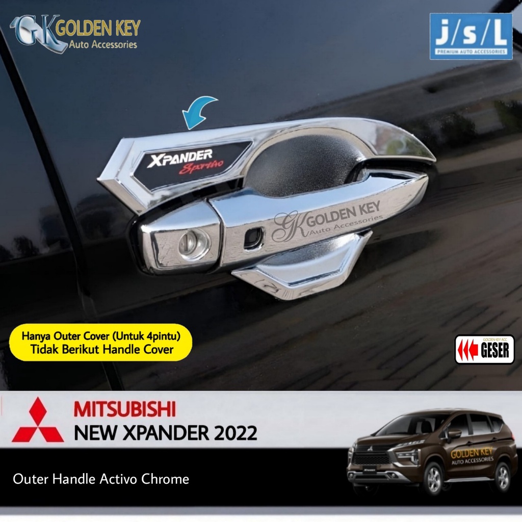 Jual JSL Outer Handle New Xpander 2022 Mangkok Pintu Activo Chrome | Shopee Indonesia
