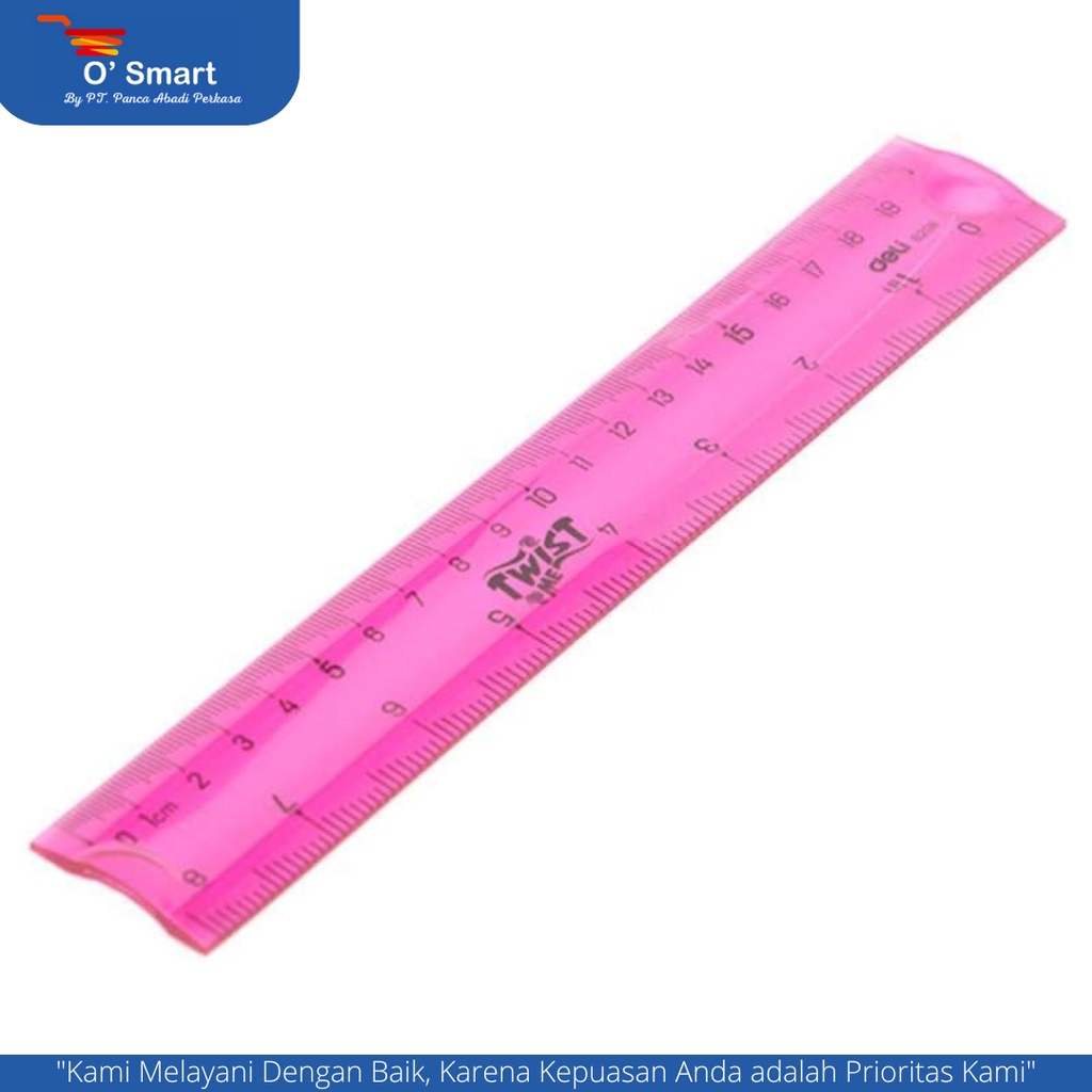 Jual DELI Penggaris Elastis 20 cm/30 cm Mistar Lentur Flexible Ruler ...