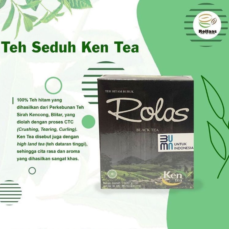 Jual Teh Seduh Ken Tea 100 gr Original Kebun Sirah Kencong Blitar Jawa ...