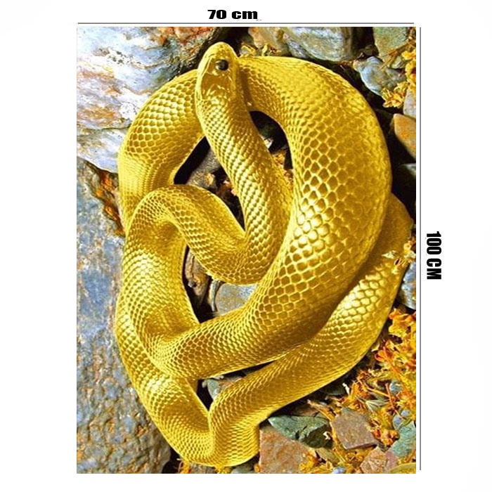 Jual Poster jumbo uk 70 x 100 bahan albatros motiv ular gold | Shopee ...