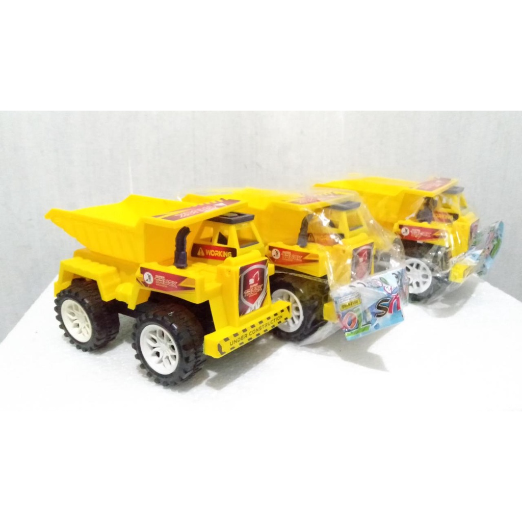 Jual Mobil Dump Truck / truk pasir Mainan Anak warna kuning | Shopee ...