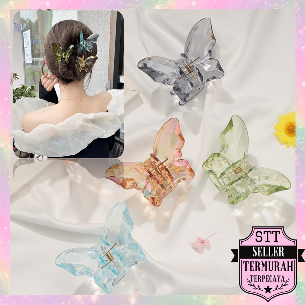 Jual STT Jedai Rambut Motif Kupu-Kupu Kristal Butterfly Korean Jepit ...