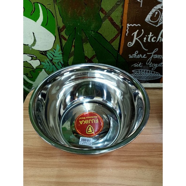Jual Baskom stainless dalam super tebal merk " FUJIKA" diameter 26cm ...