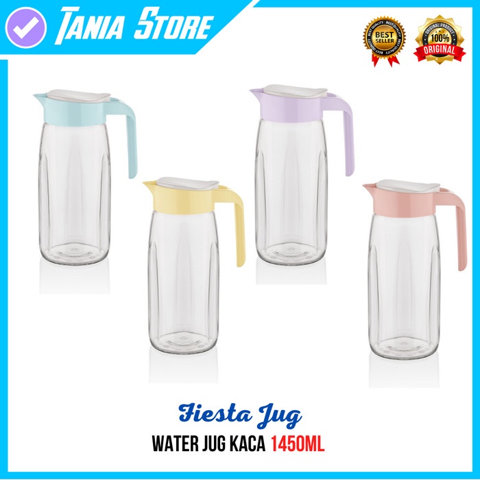 Jual Pitch Botol Water Jug Wadah Minyak Goreng Kaca 1,4 Liter Teko Air ...