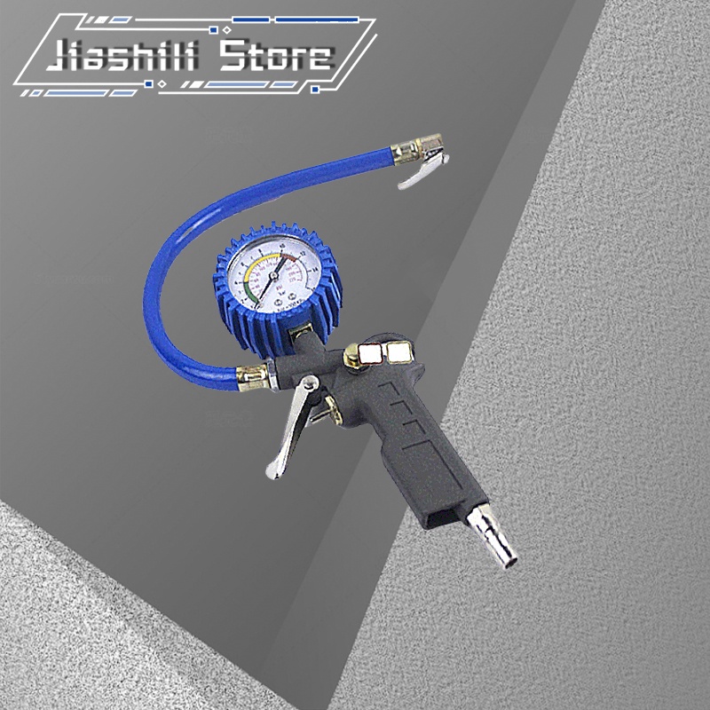 Jual Tire Inflator Air Pressure Gun Isi Ukur Tekanan Angin 3 in 1 Tire ...