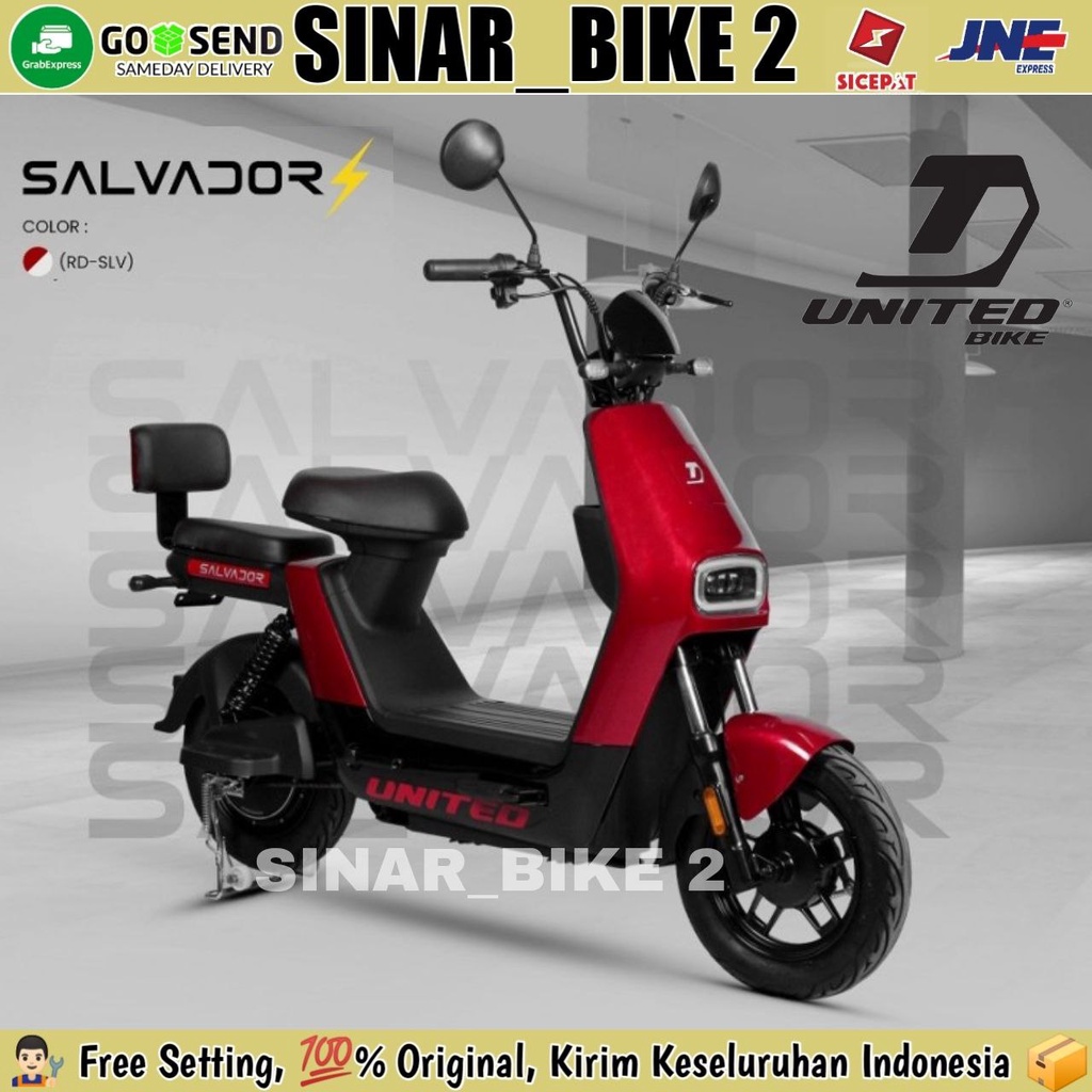 Jual Sepeda Listrik UNITED SALVADOR Electric 600 Watt E-Bike | Shopee ...