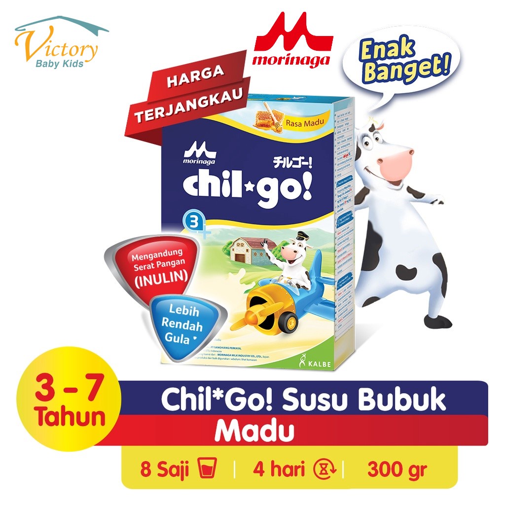 Jual Morinaga Chilgo Powder 3+ Madu 300g Susu Bubuk dukung Tumbuh ...