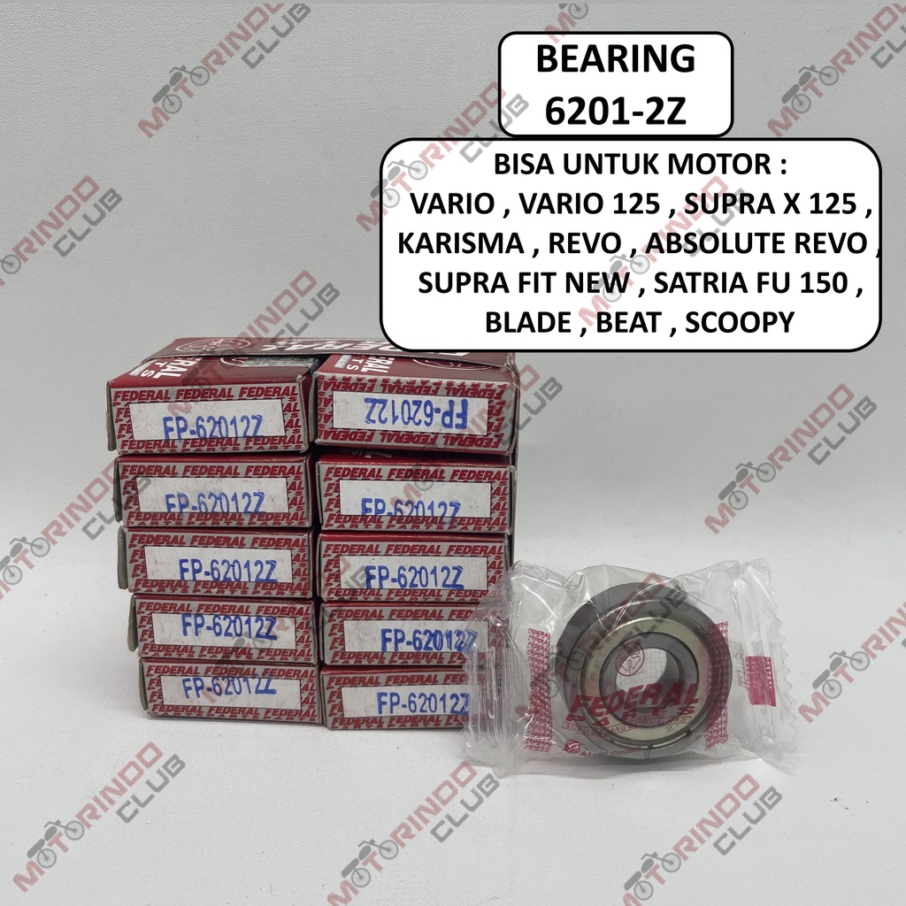 Jual Bearing Roda Motor 6201 2Z ( Vario ; Vario 125 ; Supra X 125 ...