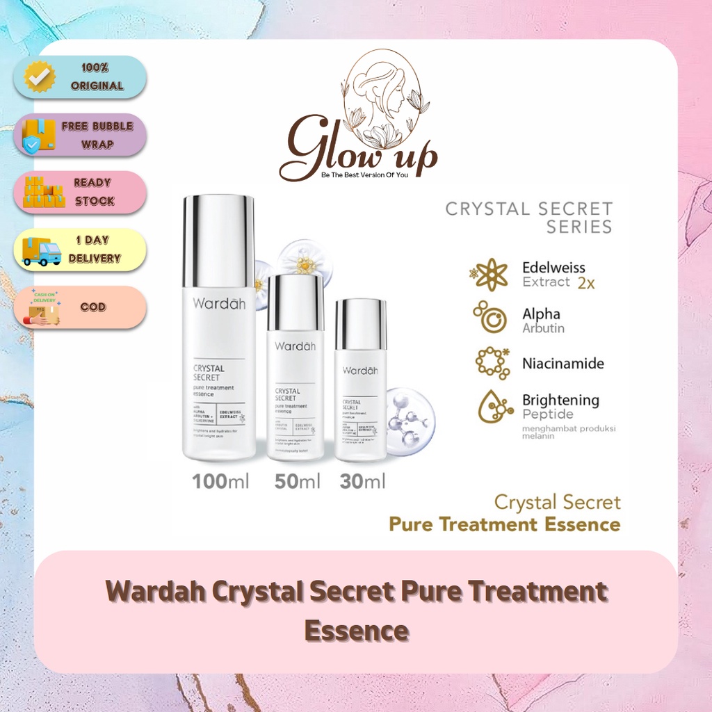 Jual GLOWUP Wardah Crystal Secret Pure Treatment Essence - Essence ...