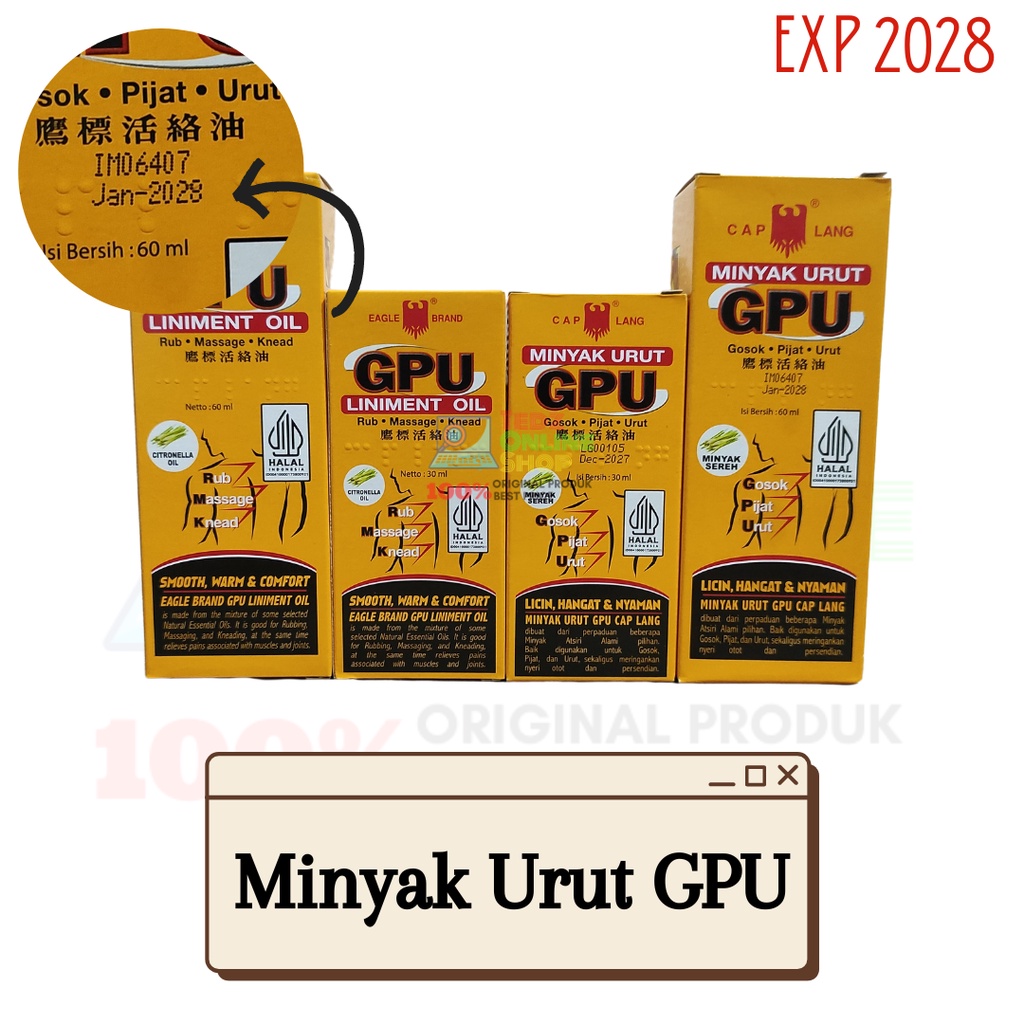 Jual Cap Lang Minyak GPU Sereh | Shopee Indonesia