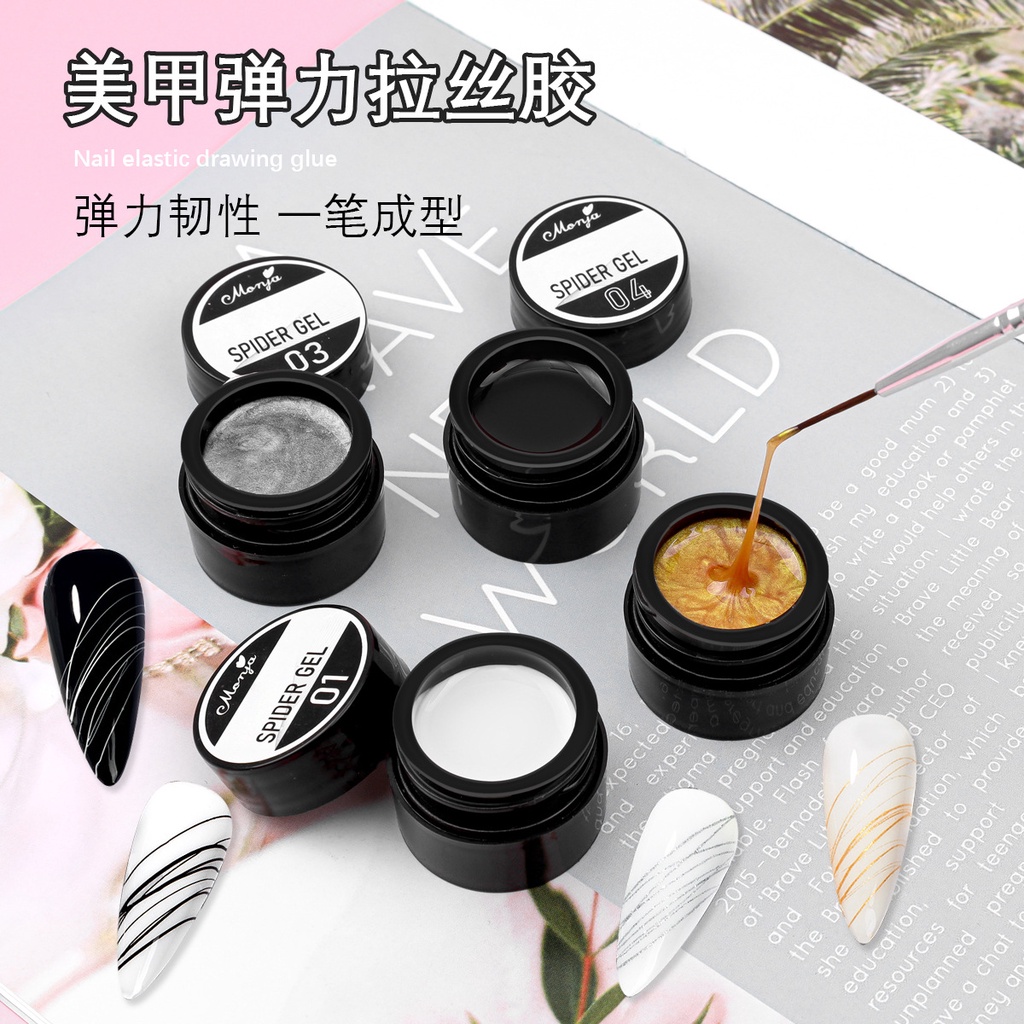 Jual Monja Spider Gel Nail Art for liner / drawing | Shopee Indonesia