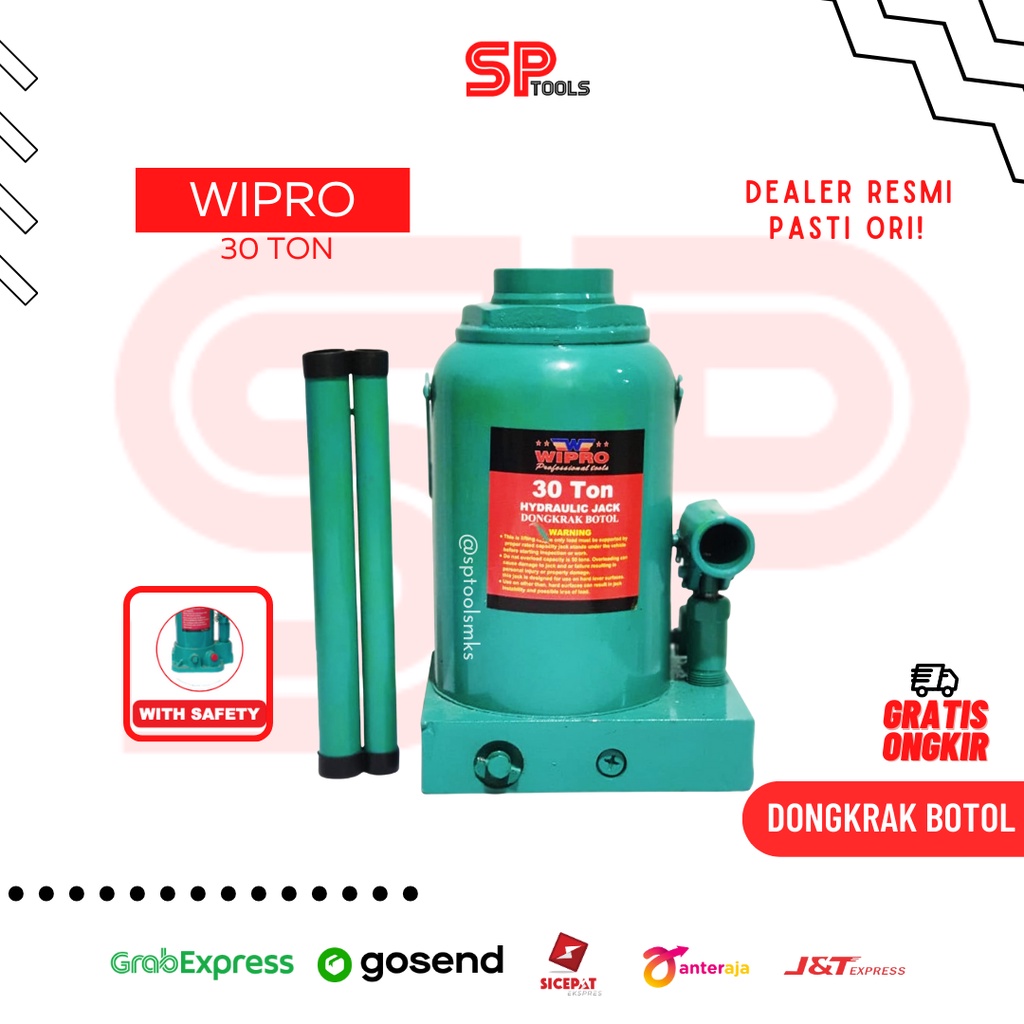 Jual DONGKRAK BOTOL 30TON 30 TON SAFETY HYDRAULIC JACK MOBIL TRUCK ...