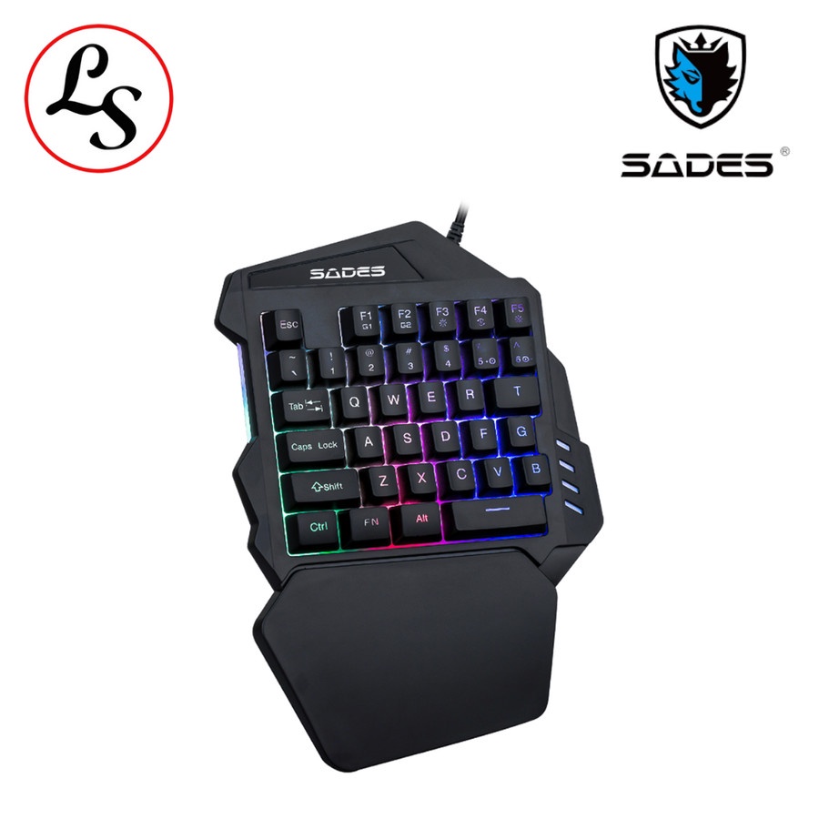 Jual SADES KEYBOARD GAMING One Hand Revolver TS-36 / TS36 | Shopee ...