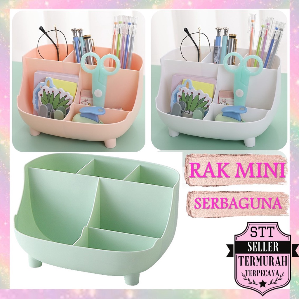 Jual STT Rak Skincare Premium 6 Sekat Pencil Holder Case Desktop ...