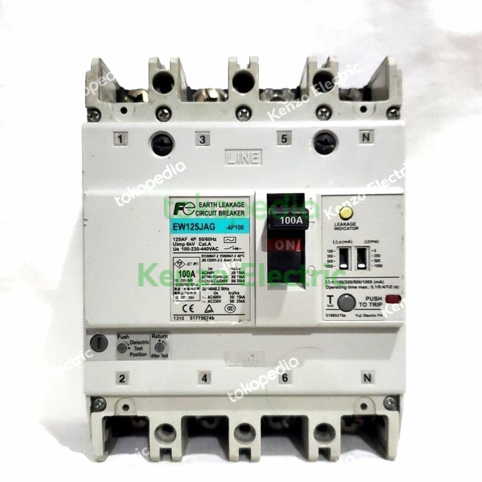 Jual Elcb 4P 100A 100-1000Ma Ew125Jag Fuji | Shopee Indonesia