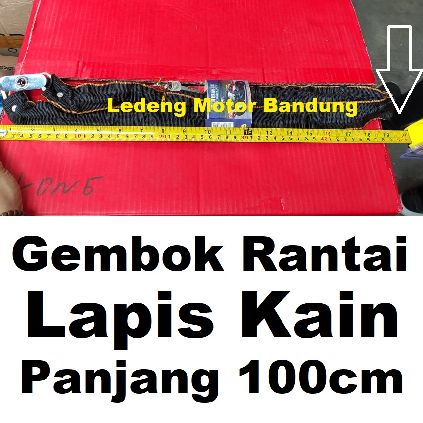 Jual Gembok Rantai Besar Lapis Kain Kuat Kunci Pagar Gerbang Roda Ban ...