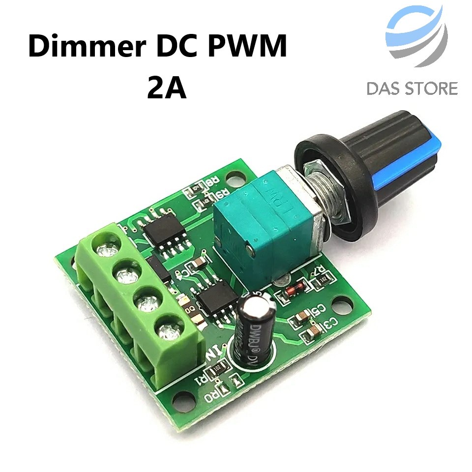 Jual Modul Pengatur Kecepatan Motor PWM 2A 1.8-15V DC lamp DC motor control | Shopee Indonesia