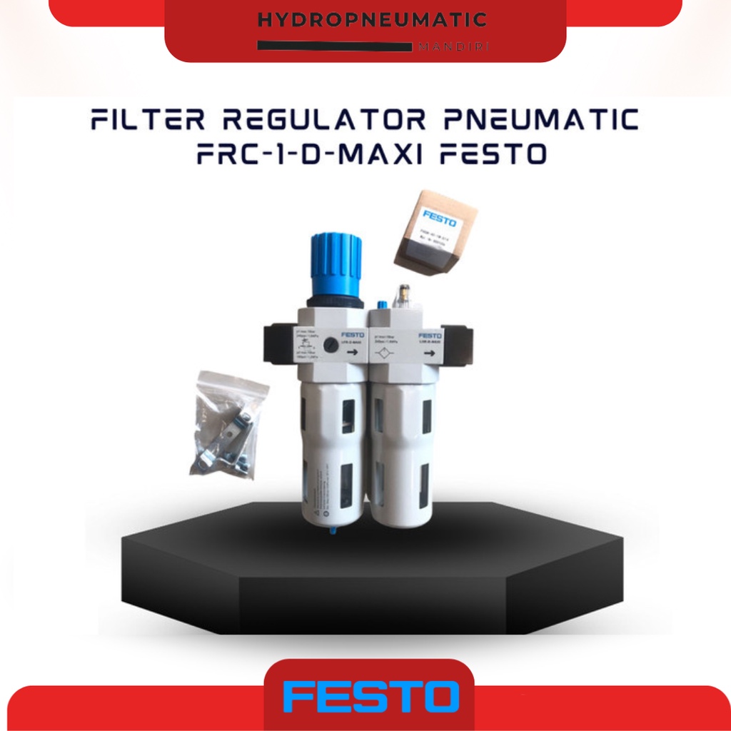 Jual Filter Regulator Pneumatic FRC-1-D-MAXI FESTO | Shopee Indonesia