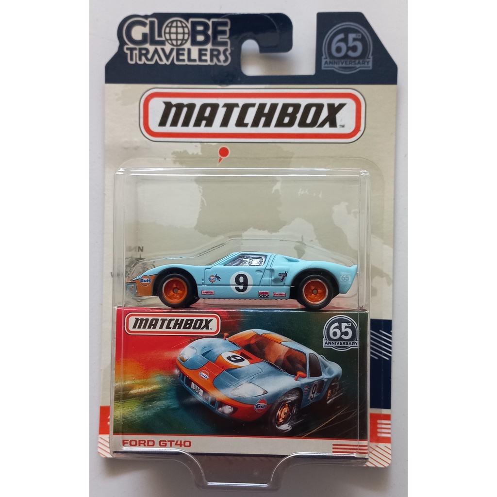 Jual Matchbox Ford GT40 Gulf Series Globe Travelers | Shopee Indonesia