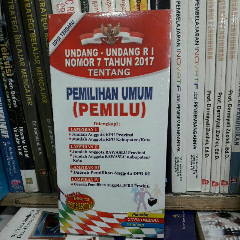 Jual UNDANG UNDANG PEMILIHAN UMUM (PEMILU) EDISI TERBARU - LENGKAP ...