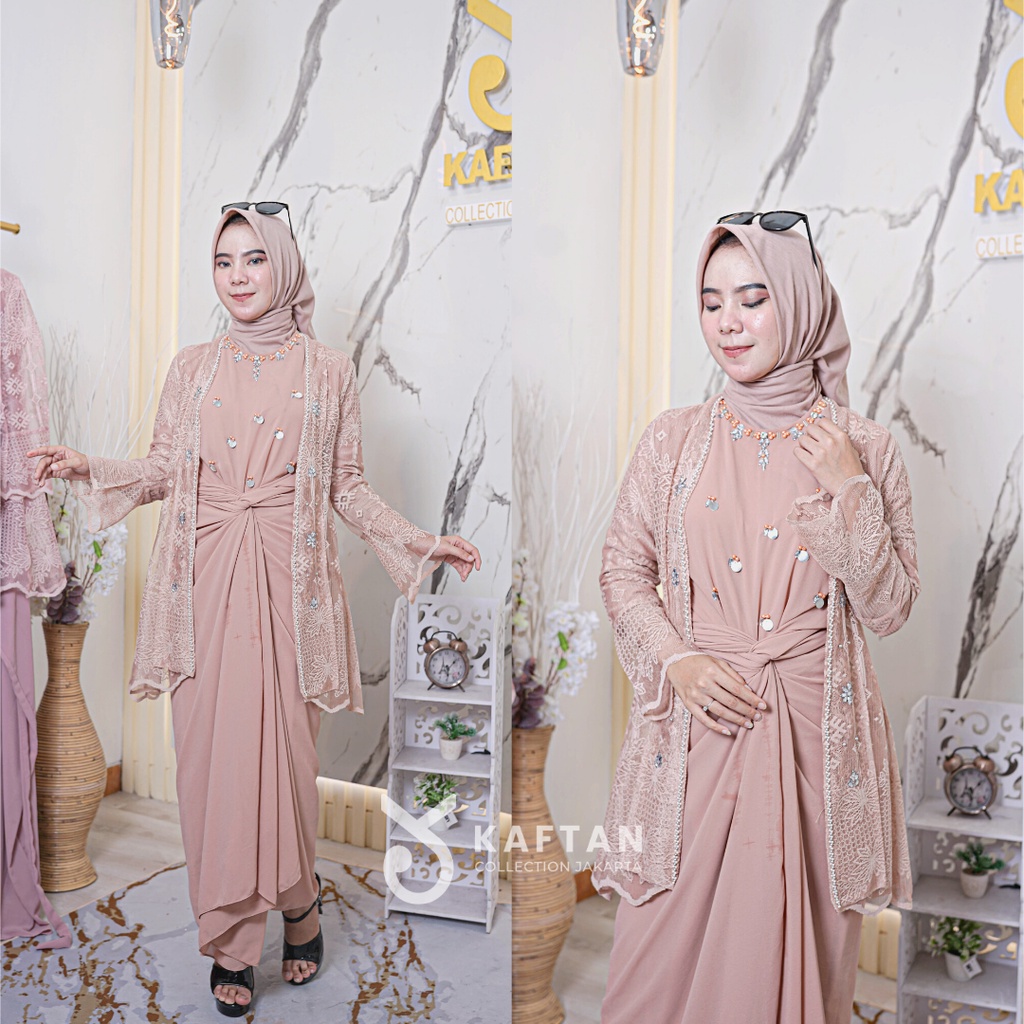 Jual KCJ - Kaftan ARUMI BRUKAT (One set 3 in 1) | Shopee Indonesia
