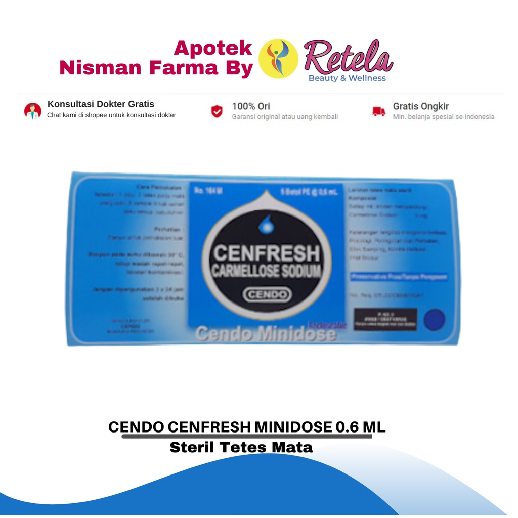 Jual CENDO CENFRESH MINIDOSE 1 STRIP ISI 5 TUBE | Shopee Indonesia