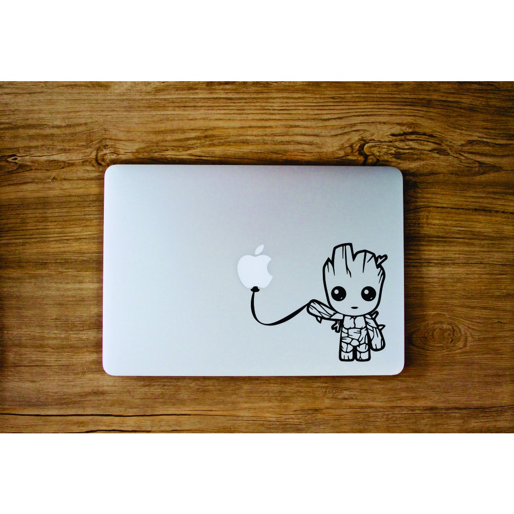 Jual Stiker Apple Balloon Baby Groot - Laptop Decal Macbook Sticker ...