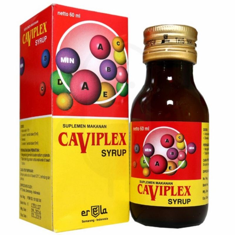 Jual Caviplex Sirup 60 ml Multivitamin Anak-anak dan Dewasa Untuk Daya ...