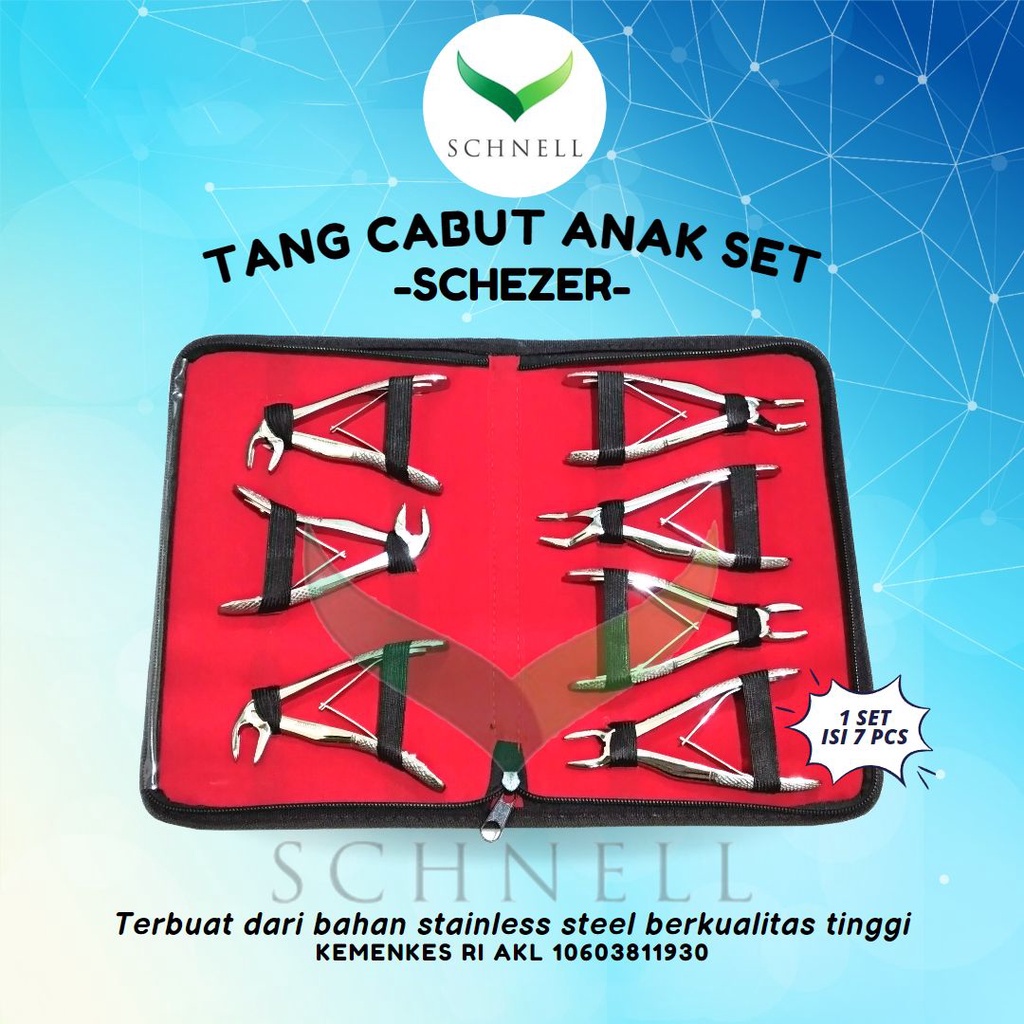 Jual Tang Cabut Gigi Anak/ Pedodonsia / Gigi Sulung / Susu (1 SET isi 7 ...