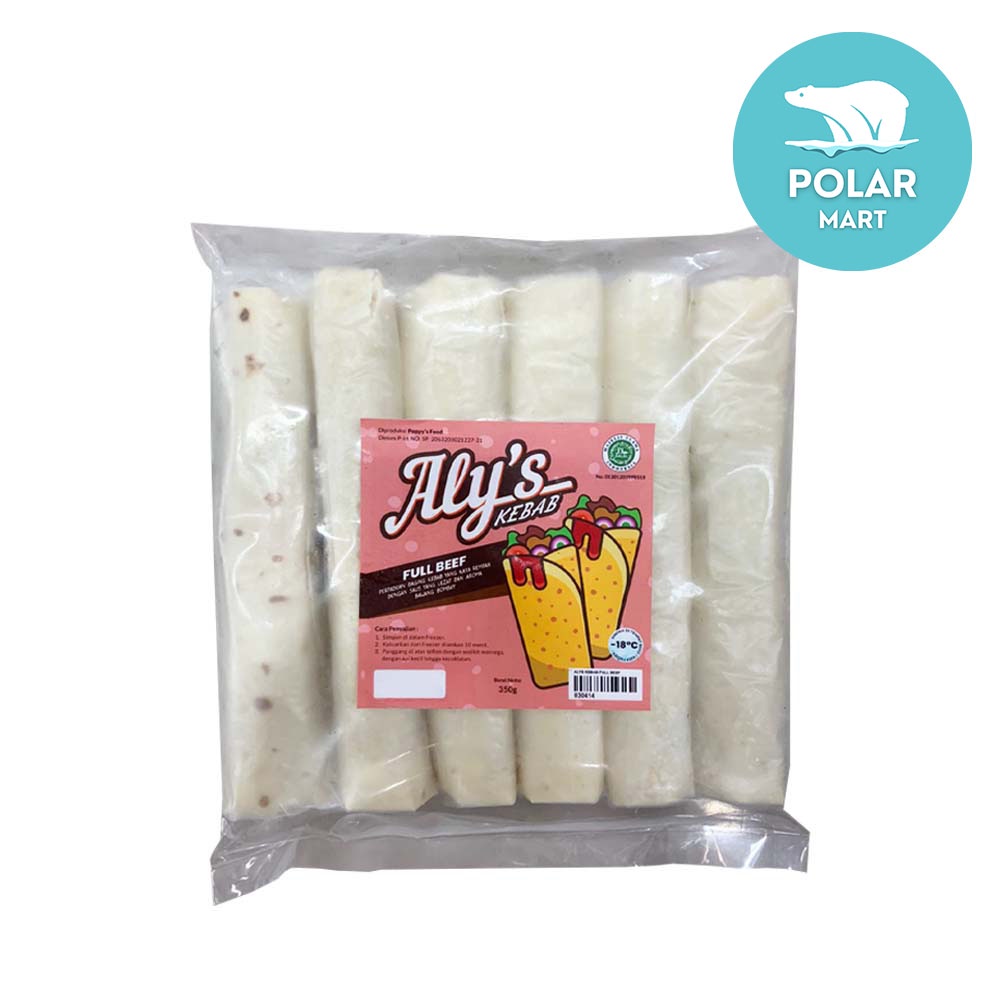 Jual Aly's Kebab Full Beef 350 Gram (FROZEN FOOD BANDUNG) | Shopee ...