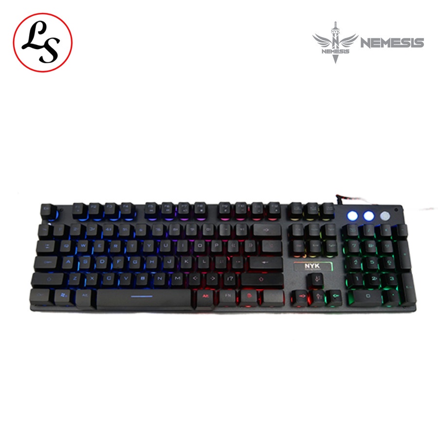 Jual NYK NEMESIS GAMING KEYBOARD Game Master KR 201 Full Size Metal ...