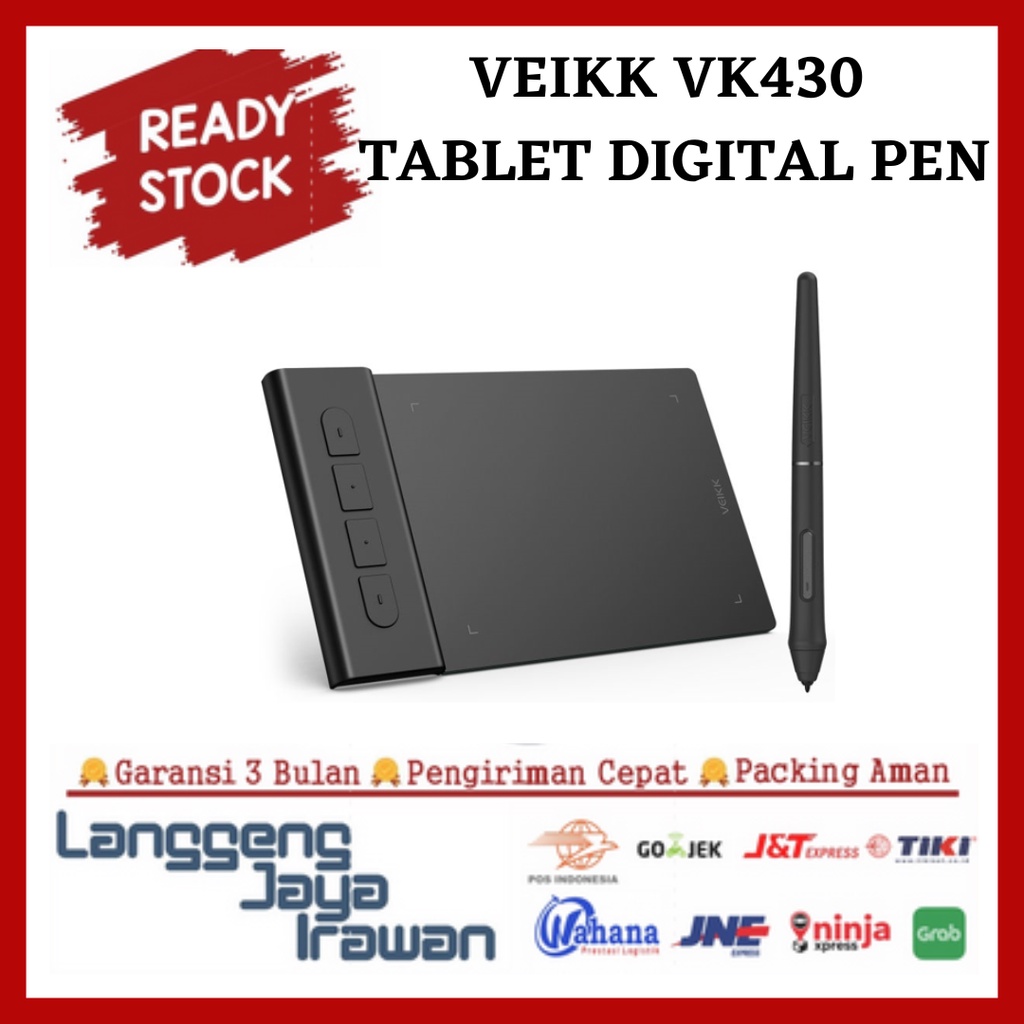 Jual VEIKK VK430 Digital Graphic Drawing Pen Tablet Papan Gambar ...
