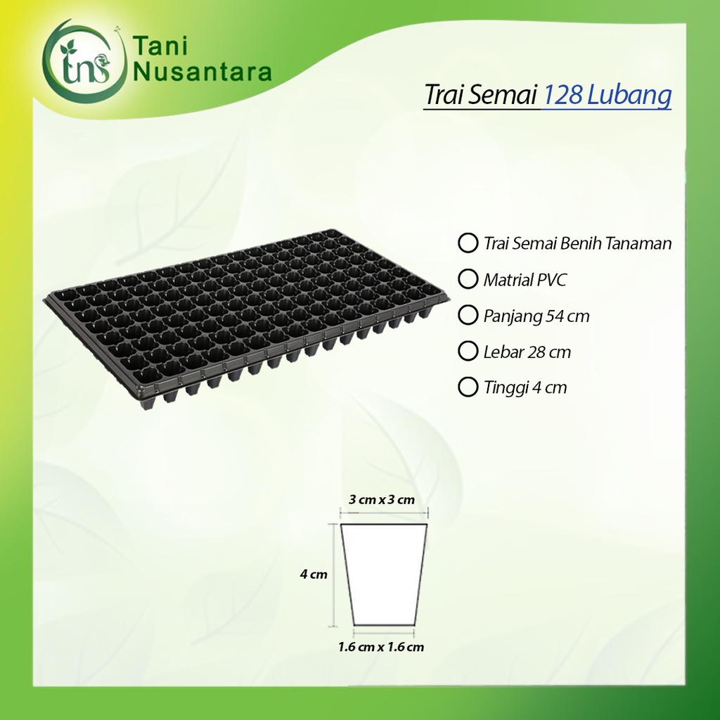 Jual Tray Semai 128 Lubang Seedling Tray Untuk Tanaman Hortikultura dan ...