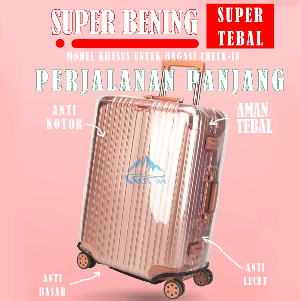 Jual Cover Pelindung Koper TEBAL Sarung Koper Cover PLUS Transparant ...