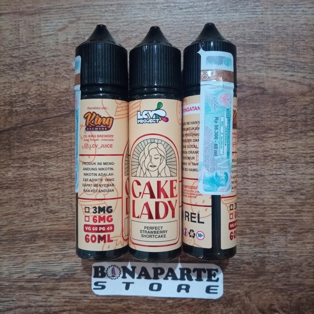 Jual Cake Lady Perfect Starwberry Shortcake 3MG 60ML by LCV Cukai 2023 ...