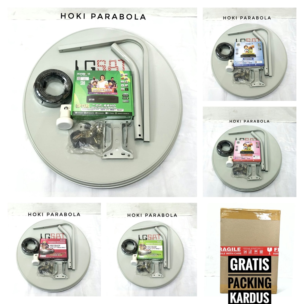 Jual Paket Parabola Mini 60 cm Lgsat Lengkap Termasuk Receiver | Shopee ...