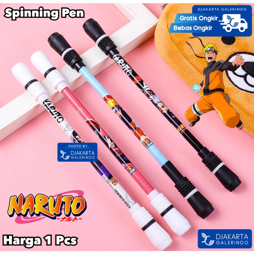 Jual Pulpen Viral Pen Bisa Di Hapus Gambar Karakter Spinning Pen Led