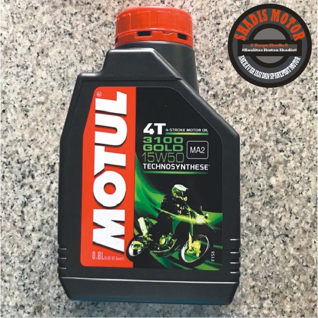 Jual Oli Motor Merk Motul 3100 Gold SAE 15w50 Ukuran 0.8 Liter | Shopee ...