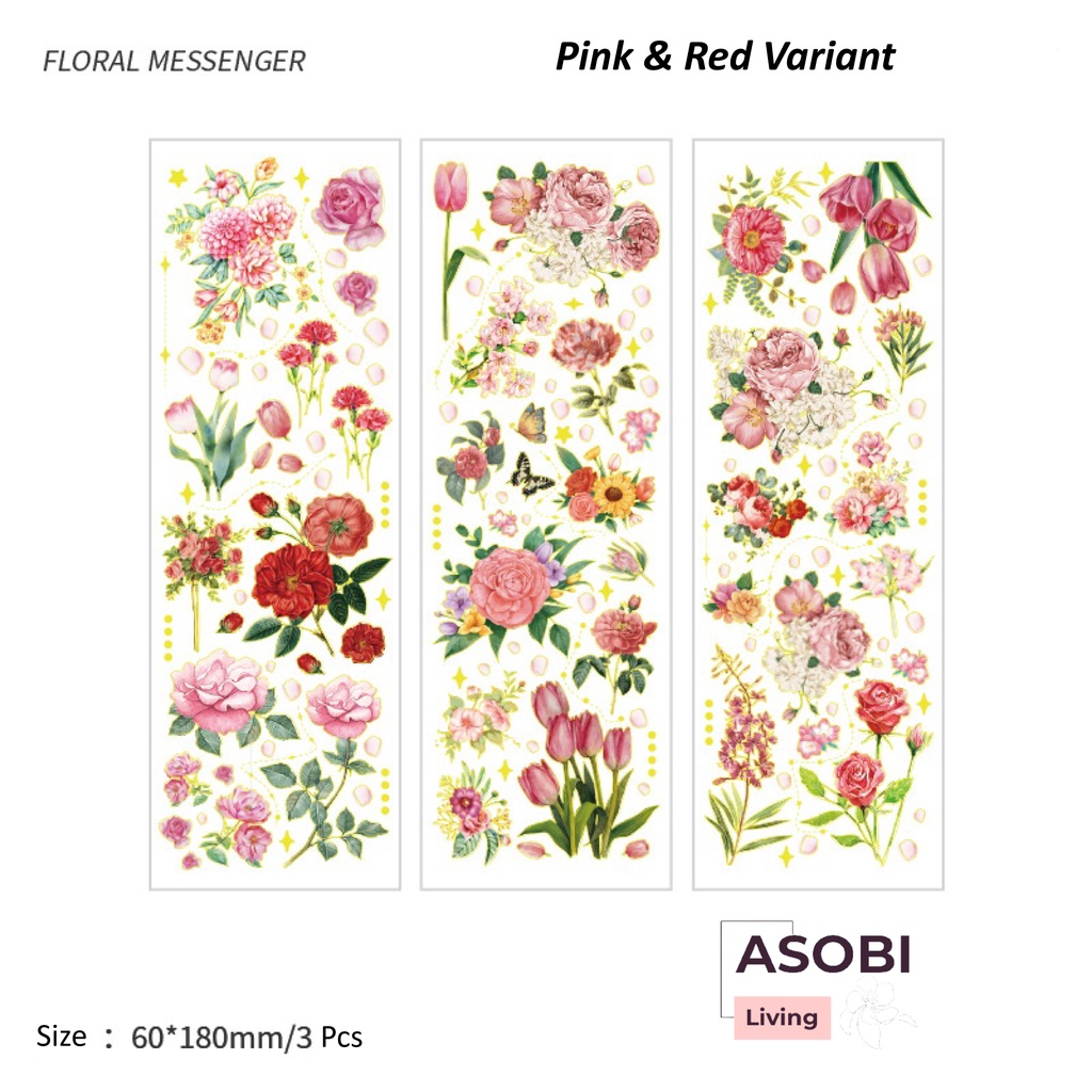 Jual STIKER/STICKER MOTIF BUNGA CANTIK TIGA DIMENSI DEKORASI DIY ...