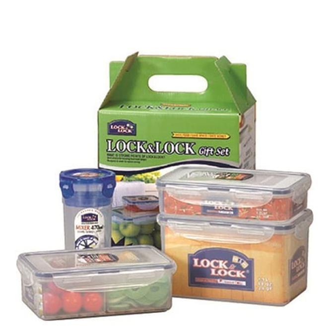 Jual MURAH LocknLock Container Gift Set With Color Box 4P | Shopee ...