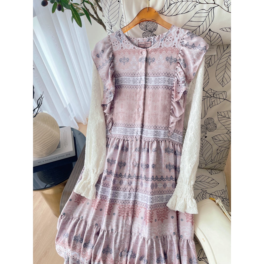 Jual Haidee & Orlin - Haura Dress (Pilih Pattern) | Shopee Indonesia