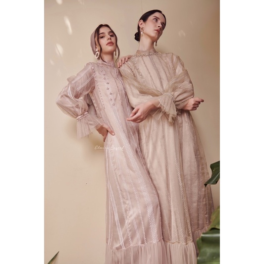 Jual GHANIYA DRESS BLUSH PINK & LIGHT OLIVE | Shopee Indonesia