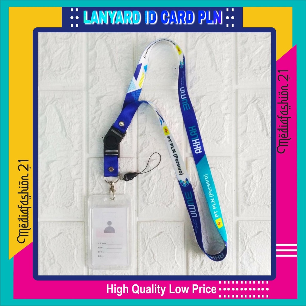 Jual Lanyard Tali Gantungan ID Card PLN (PERUSAHAAN LISTRIK NEGARA ...