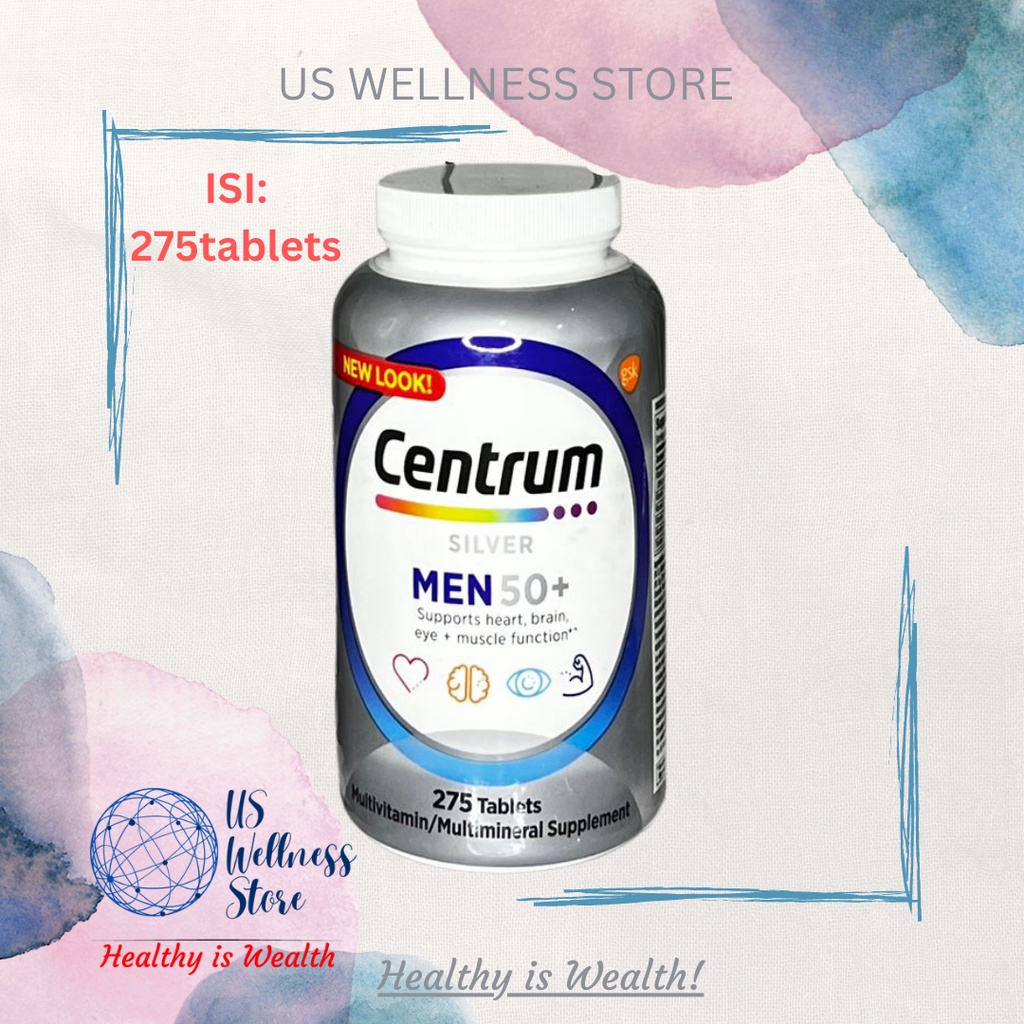 Jual Centrum Silver Men 50+ 275 tablets ORI USA HALAL | Shopee Indonesia