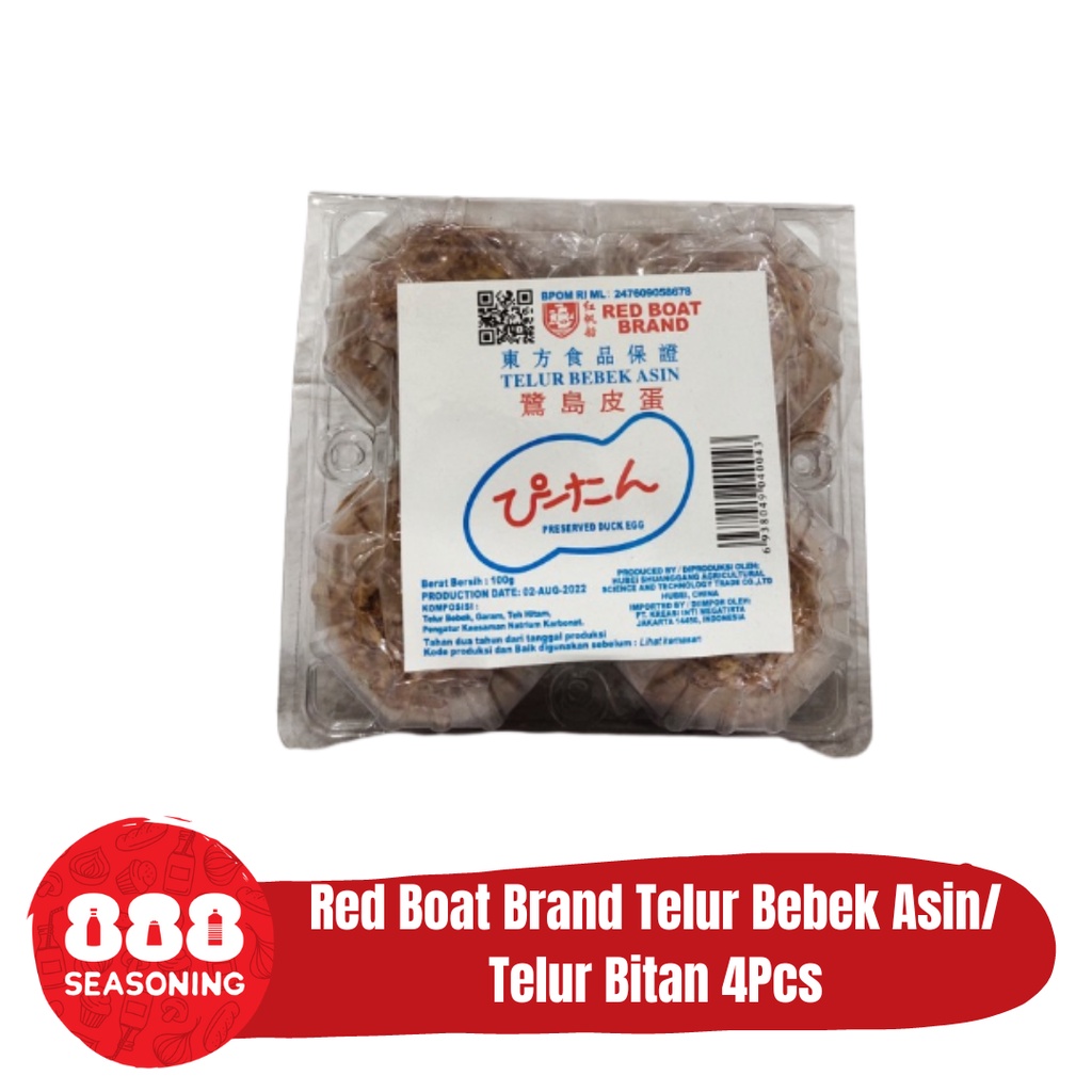 Jual RED BOAT BRAND TELUR BITAN TELUR BEBEK ASIN 4 Pcs | Shopee Indonesia