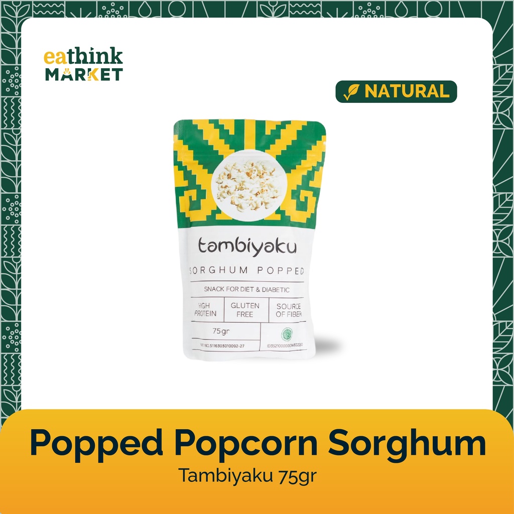Jual Camilan Sehat Popcorn Popped Sorghum Bebas Gluten - Tambiyaku 75gr ...