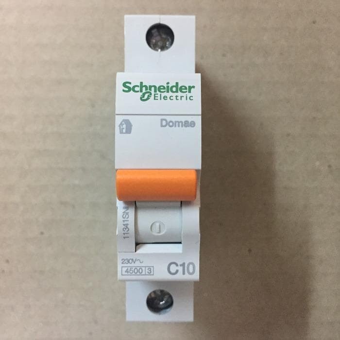 Jual MCB SCHNEIDER DOMAE 1P 2A, 4A, 6A, 10A, 16A, 20A, 25A, 32A, 40A, 50A, 63A | Shopee Indonesia
